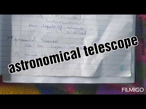 Astronomical telescope .. Class 12th - YouTube