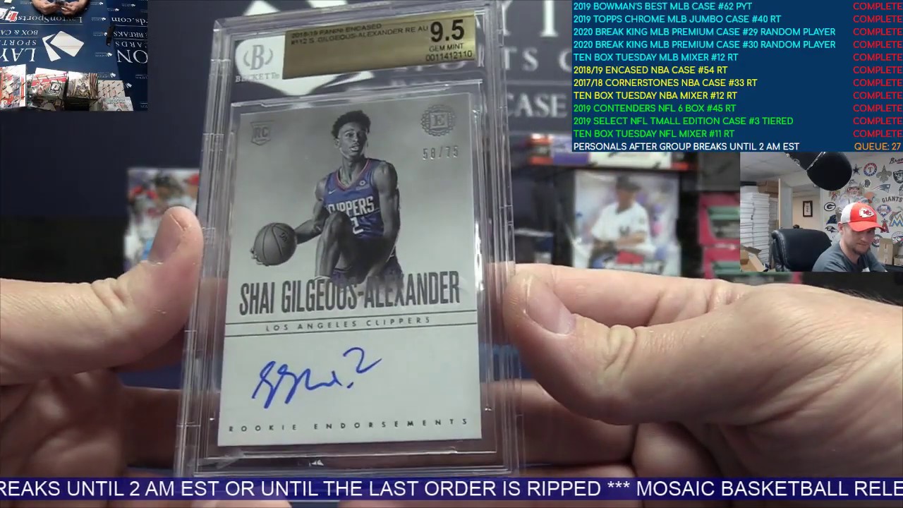 1 Box 2018 19 Encased NBA Break for Timothy C - YouTube