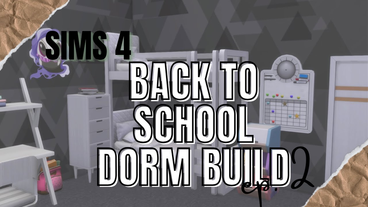 The Sims 4 Discover University Dorm Build - ep. 2 - YouTube