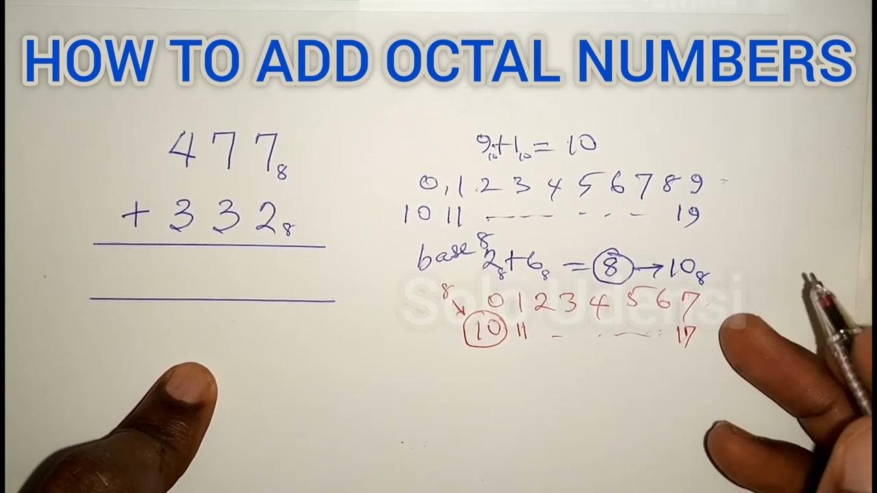 How to Add Octal Numbers - YouTube