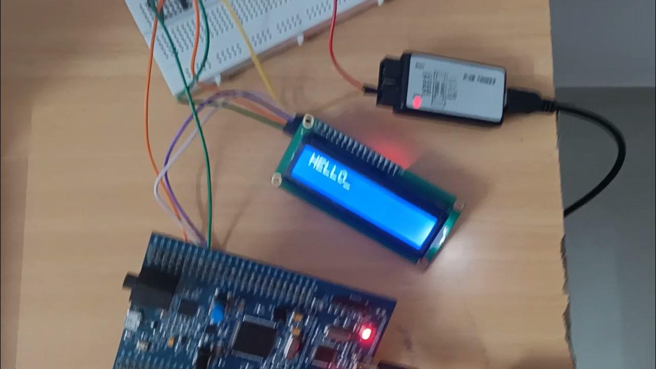 Interfacing an I2C based LCD with STM32F407 Discovery Kit - YouTube