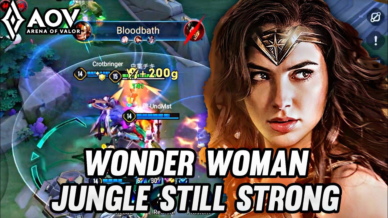 WONDER WOMAN GAMEPLAY | BEST BUILD - ARENA OF VALOR - YouTube