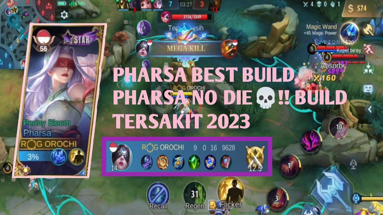 Pharsa best build, pharsa tanpa mati damagenya parah gk ngotak!! Build ...