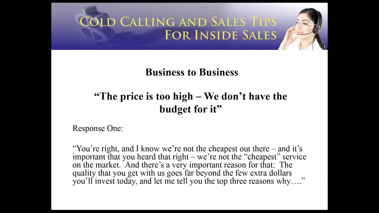 How to Deal With and Overcome the Price Objection! - YouTube