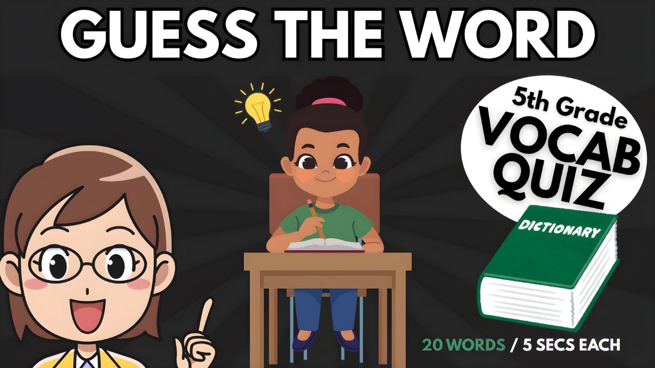 5th Grade Vocabulary Quiz | Definition to Word Challenge | Improve Your ...
