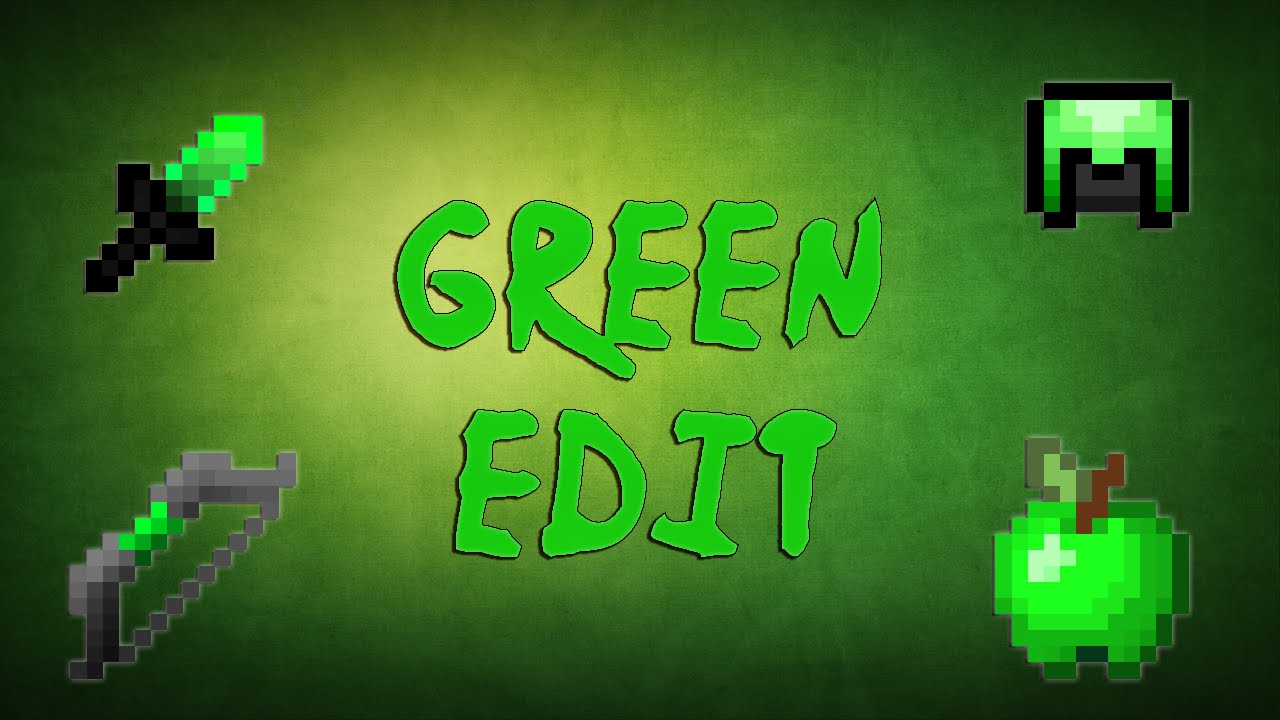 Minecraft: PvP Texture Pack - Green Default Edit! - YouTube