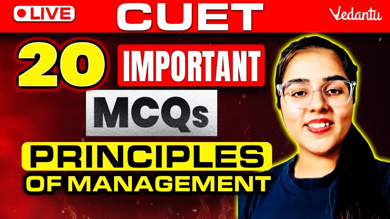 Top 20 mcqs of principles of management | Business Studies | Vedantu ...