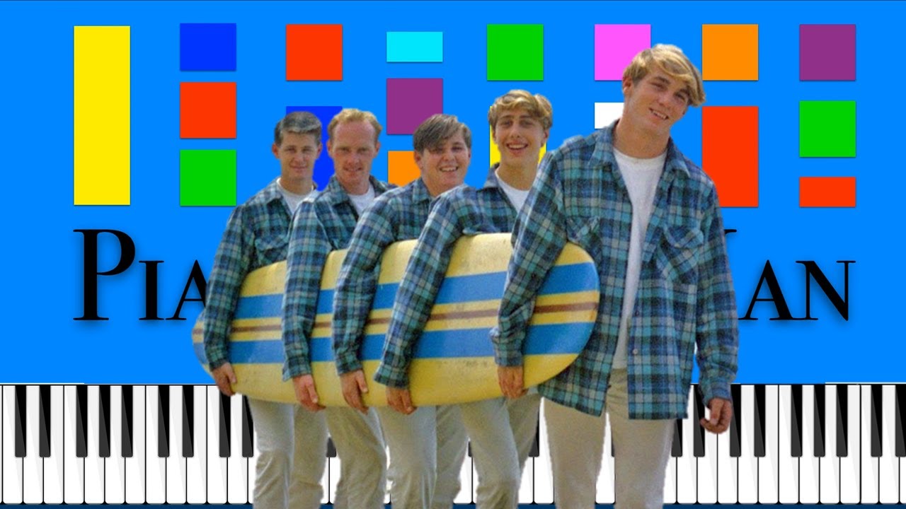 The Beach Boys - Surfin' USA (Slow Medium) Piano Tutorial 4K - YouTube