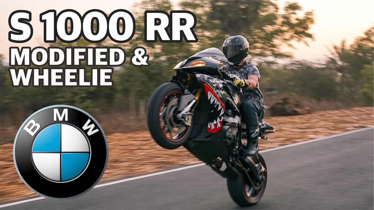 BMW S1000RR MODIFIED & WHEELIE - YouTube