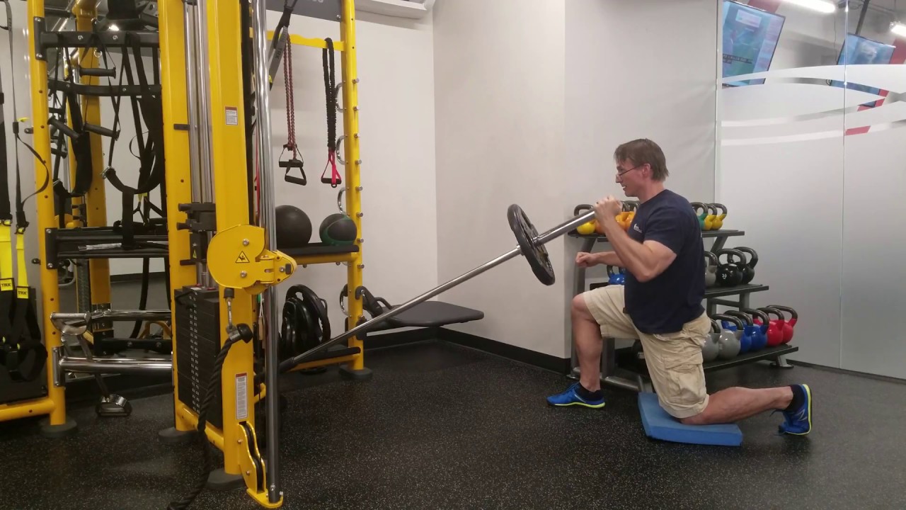 Half Kneeling Corner Press - YouTube