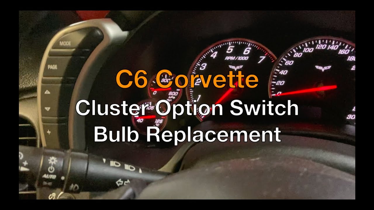 C6 Corvette Dash Replacement