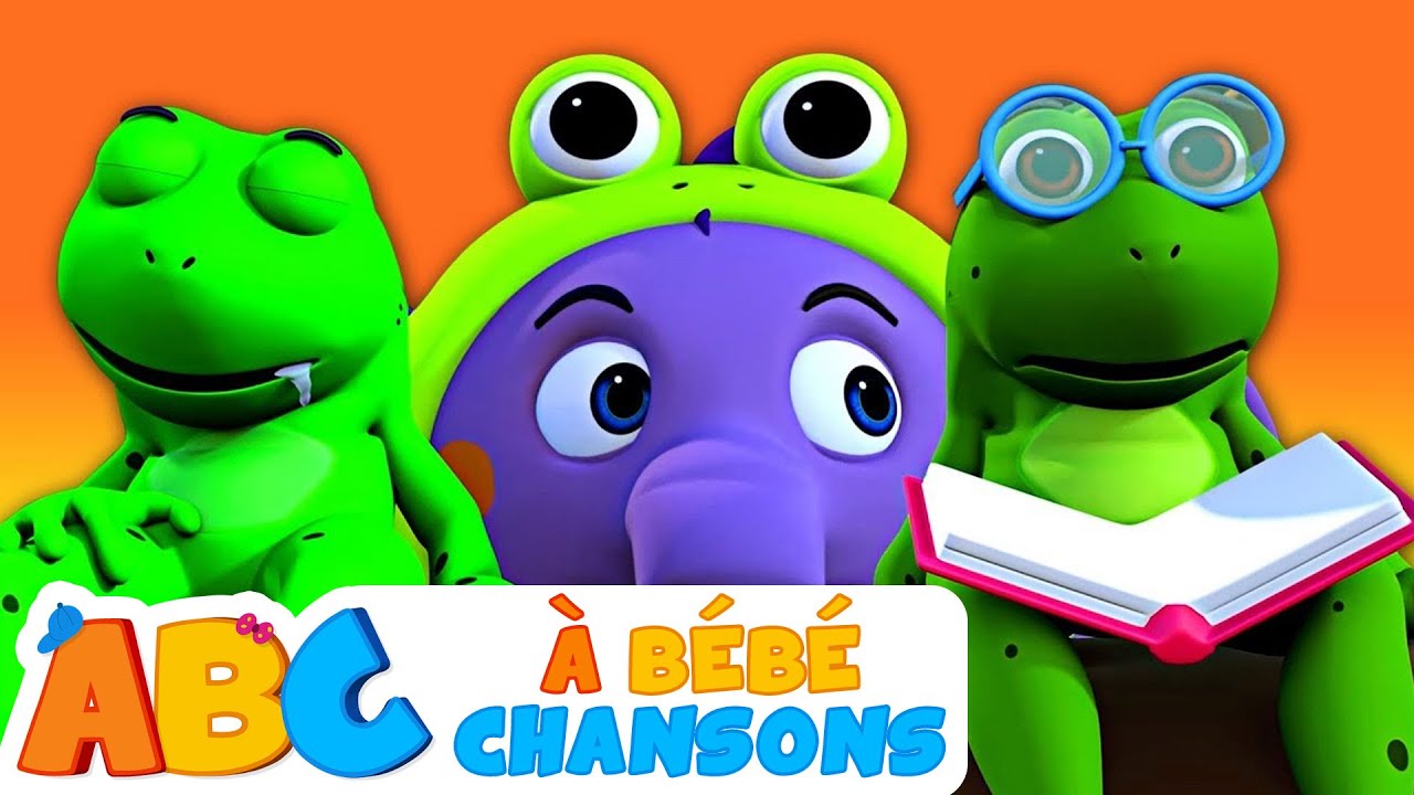 All Babies Channel French | Cinq grenouilles mignonnes | Comptines | À ...