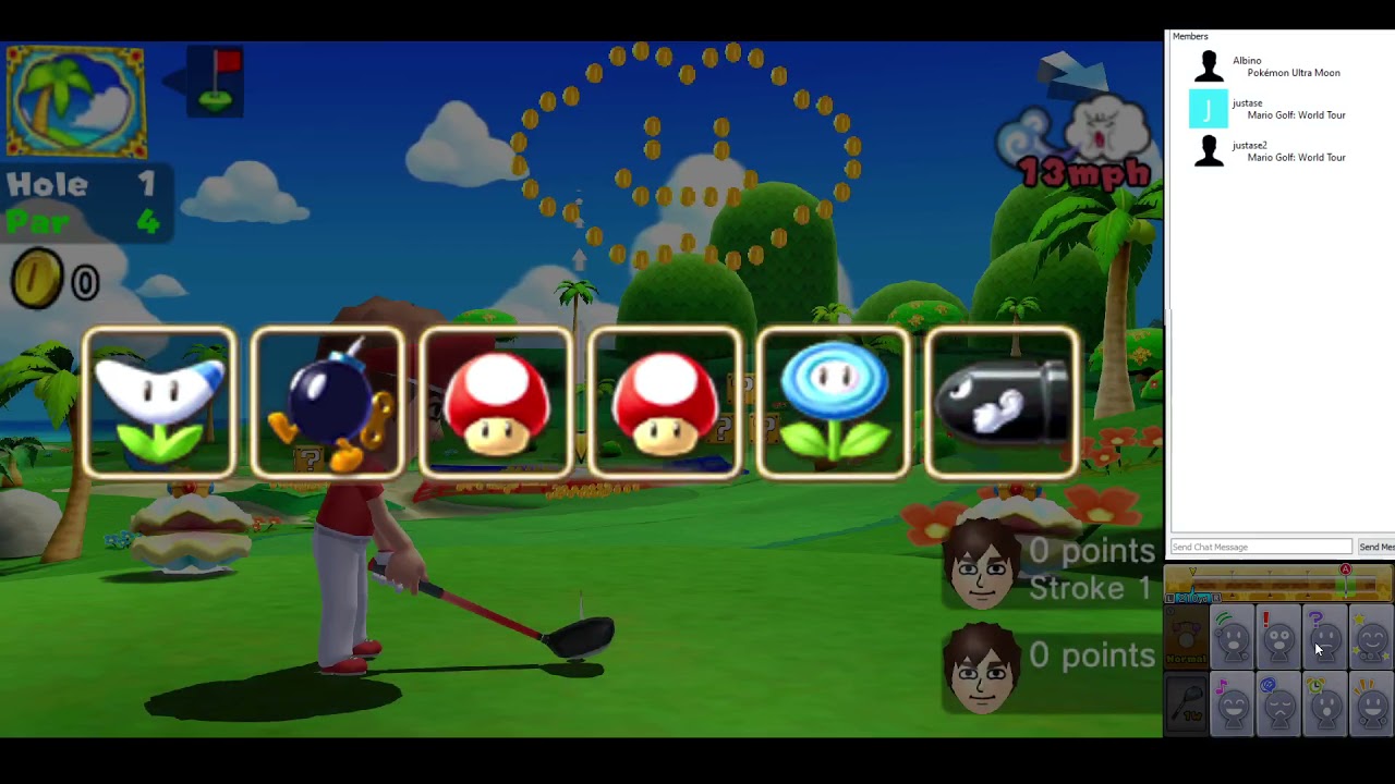 Mario Golf: World Tour Citra Multiplayer Netplay - YouTube