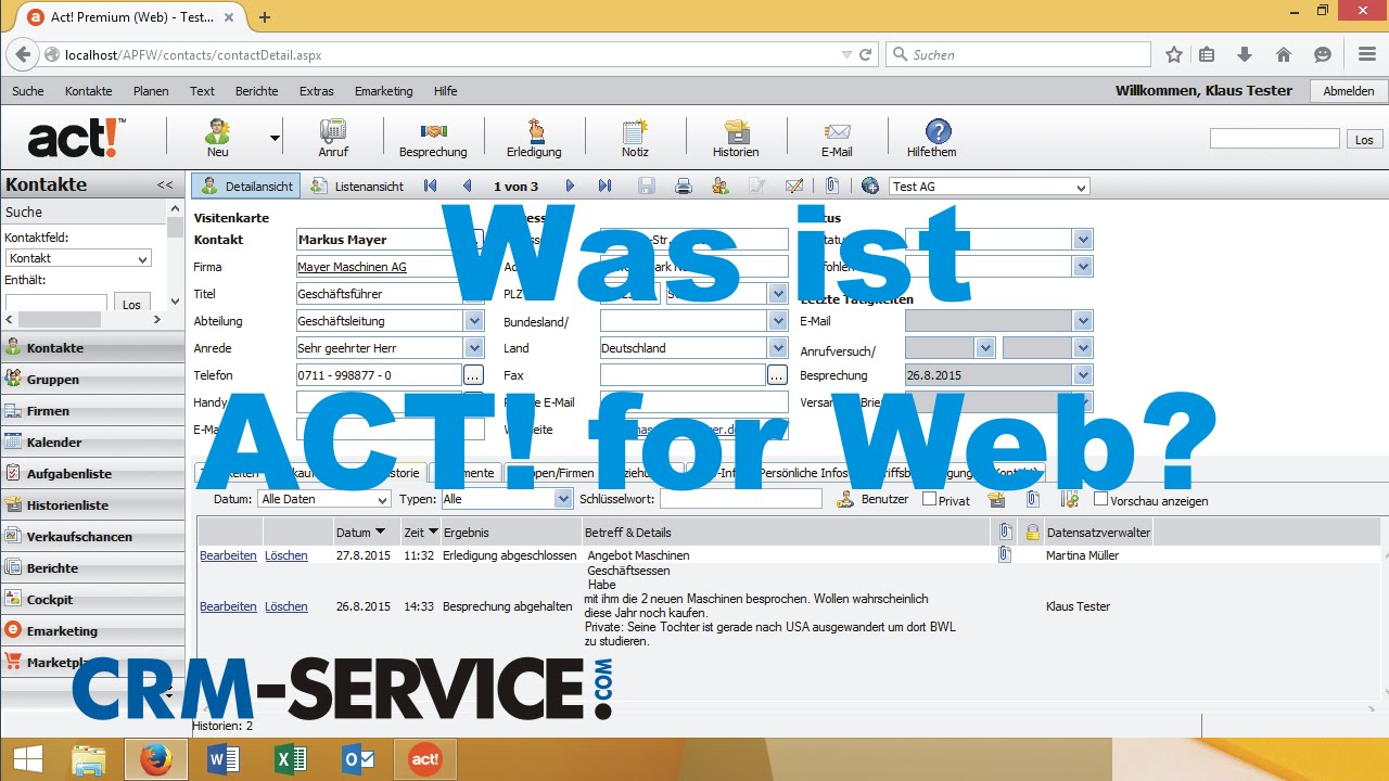Was ist ACT! for Web? - Weltweit meistverkaufte CRM-Software online ...