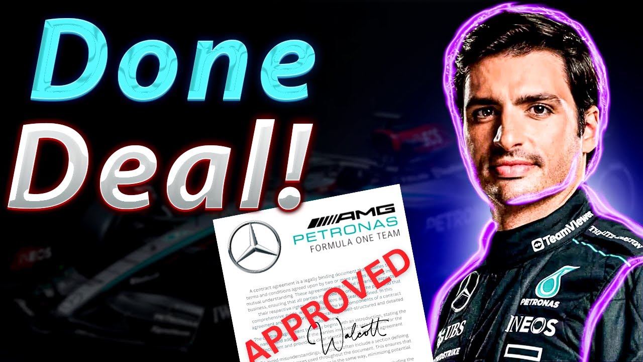 Carlos Sainz Signs for Mercedes [Multiple Italian Press] - YouTube
