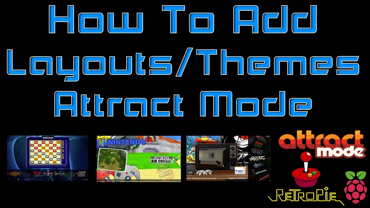 How To Add Layouts Themes Attract Mode Raspberry Pi - YouTube