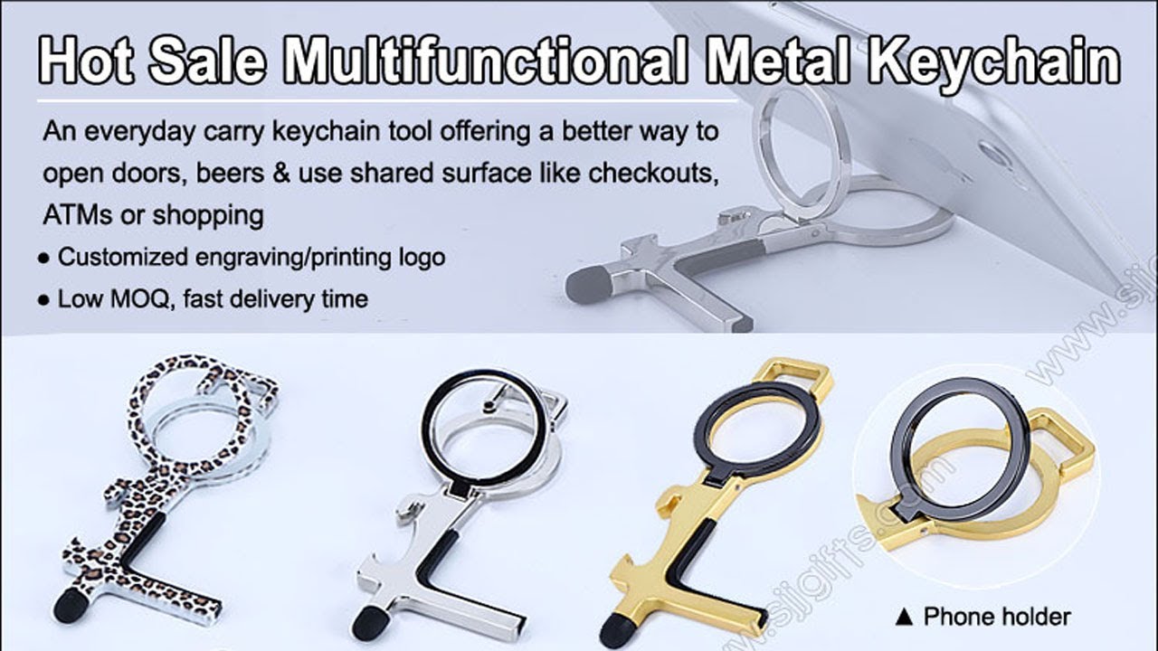 Multi-functional Metal Opener Keychain - YouTube