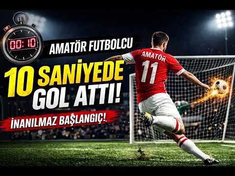 AMATÖR FUTBOL'DA 10 SANİYEDE GOL