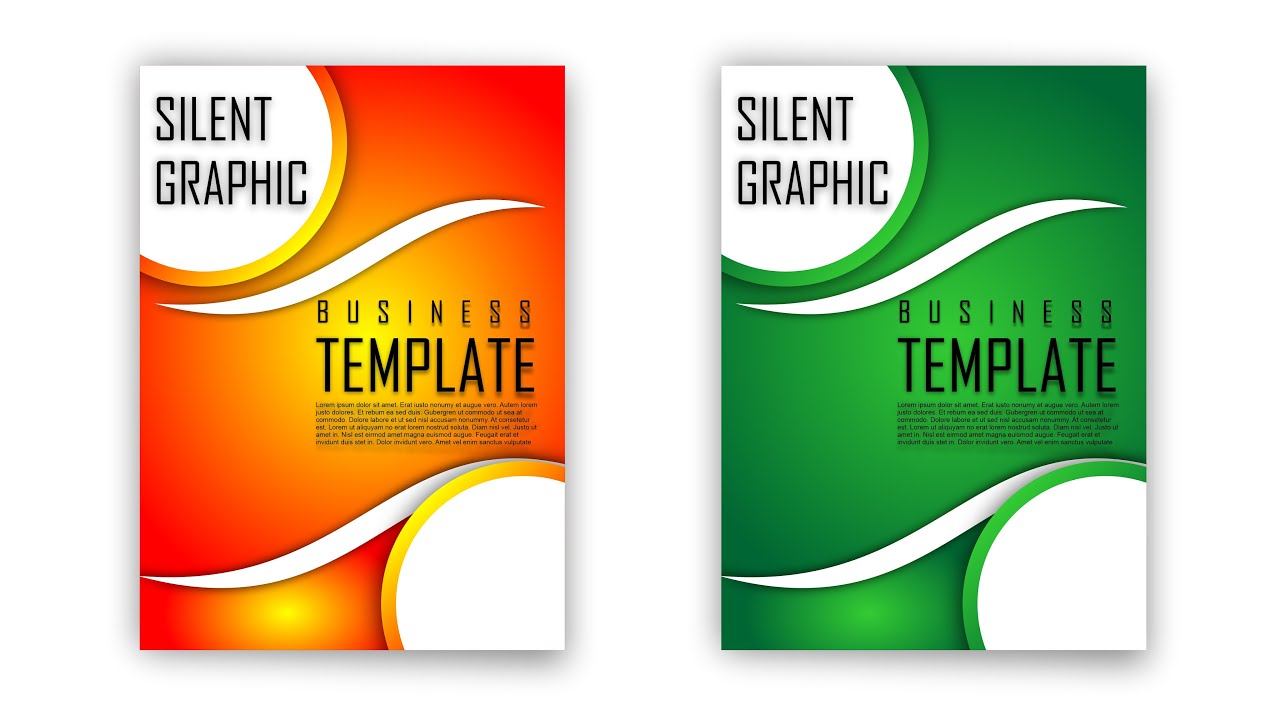 how to make awesome flyer template using coreldraw with || silent ...