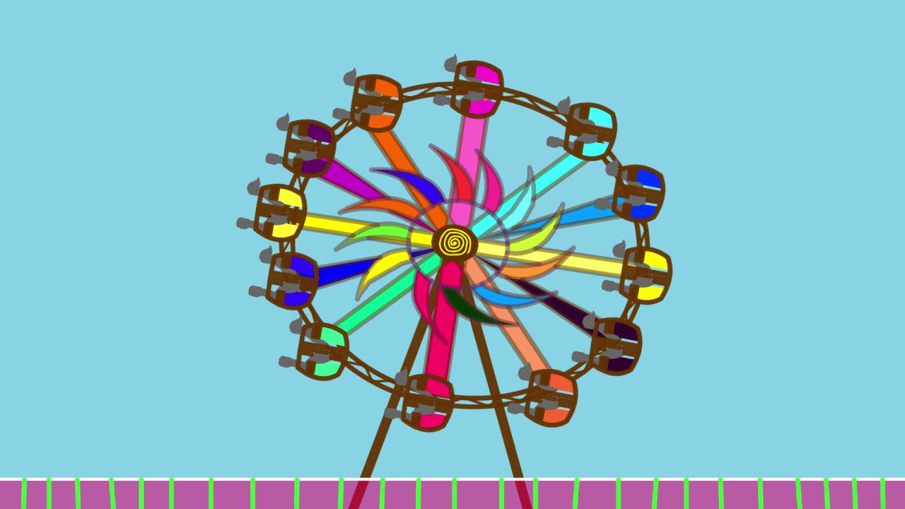 Animation Giant Wheel Ride Process | Thrilling Ride | Ultimate Fun ...