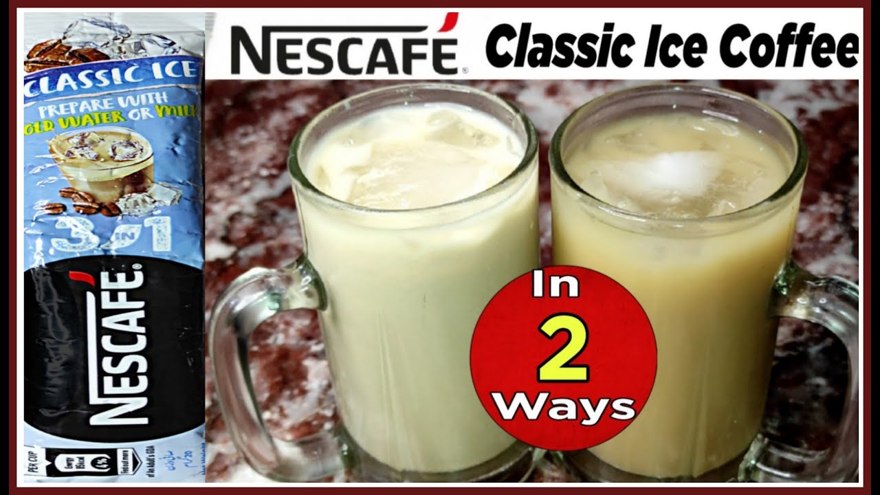 Nescafe 3 in 1 Classic Ice Coffee Recipe-Nescafe Classic Ice Coffee Review-Cold Coffee-Coffee ...