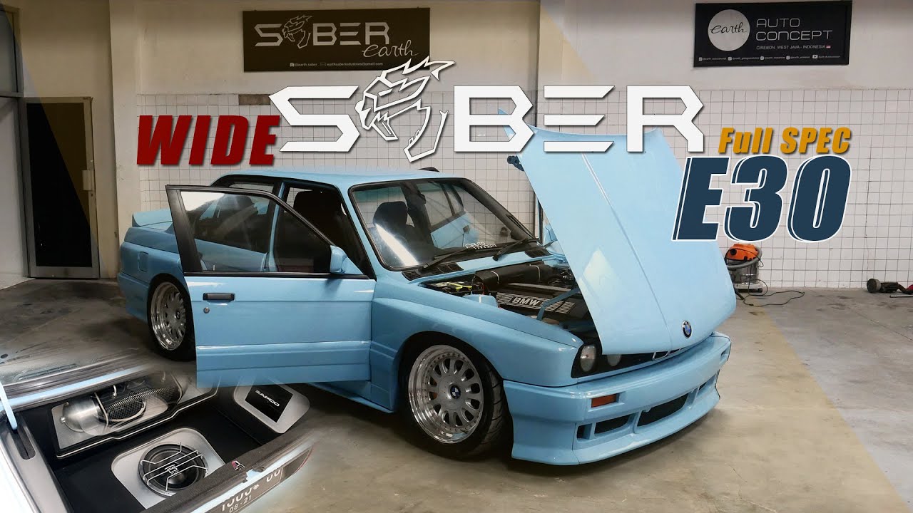 MODIFIKASI BMW SABER M40 E30 MONSTER | SWAP ENGINE, AIR SUSPENSION ...
