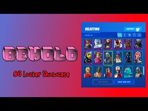 OG Fortnite Account Locker Showcase - YouTube