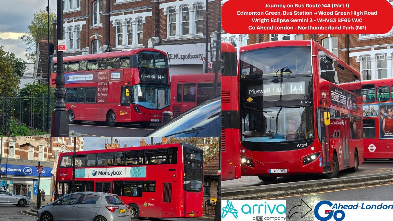 *Recent Operator Change + Mute* Journey on Bus Route 144 (WHV63 | BF65 ...