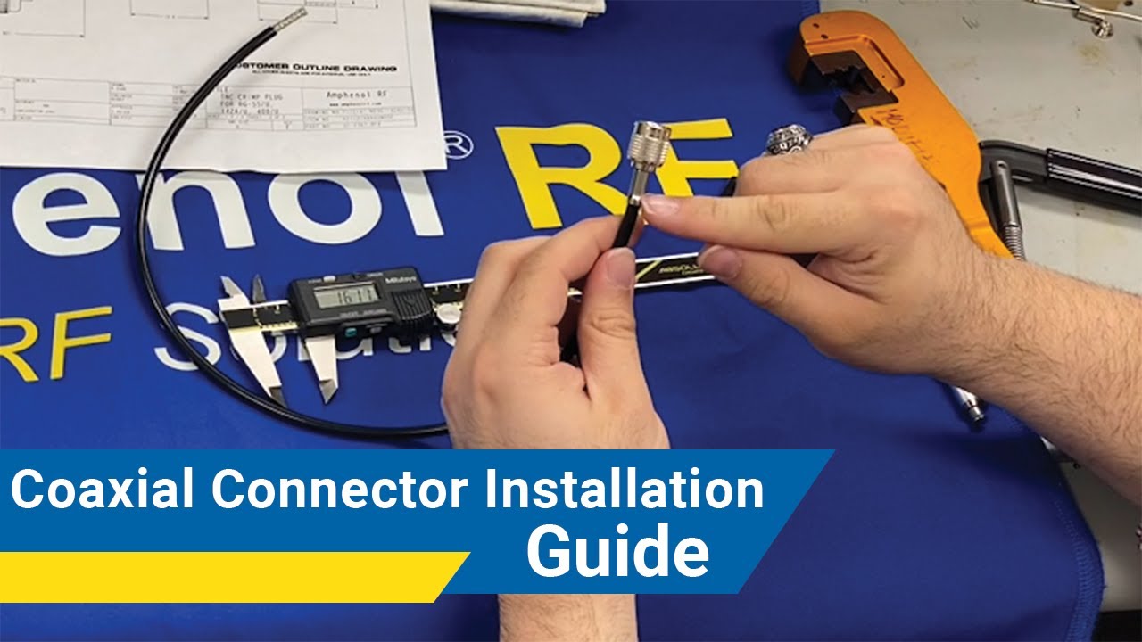 Assembly Guide For Coaxial Connector (TNC) - YouTube