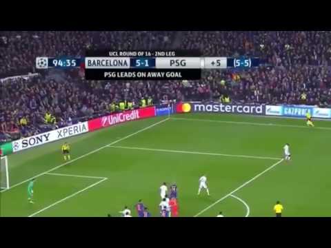 Çok süper Barselona vs psj son tarihe yazılan kol