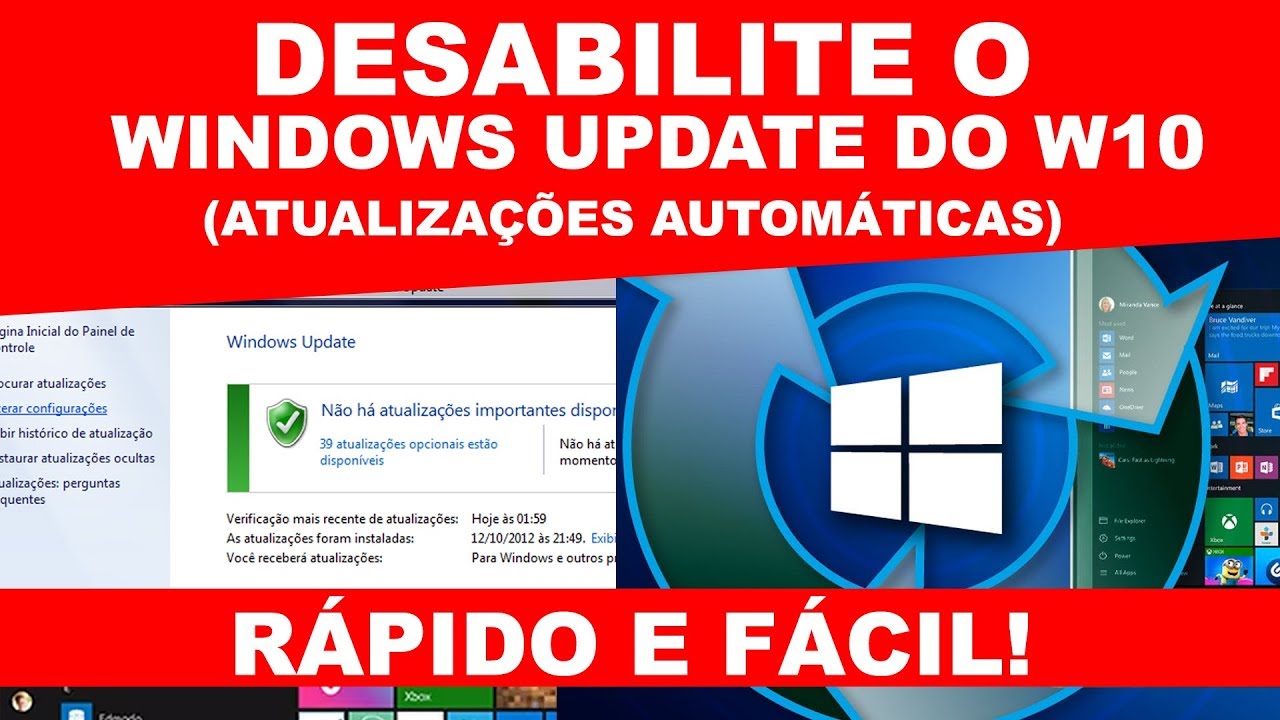 Aprenda a Desativar as Atualizações Automáticas no Windows 10 - RÁPIDO ...