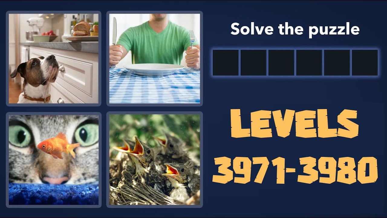 4 Pics 1 Word Levels 3971 - 3980 Answers - YouTube