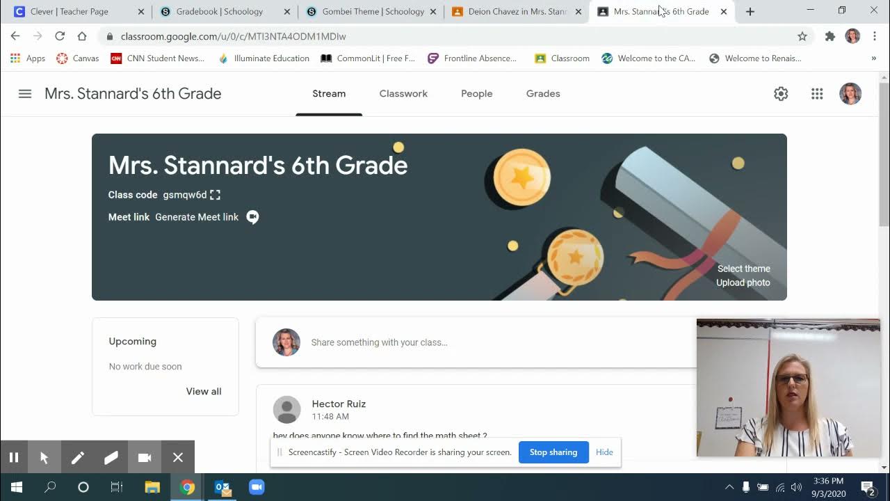 Screencastify Google Classroom tutorial - YouTube