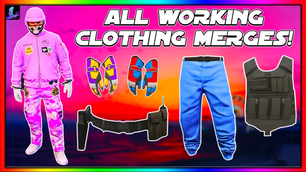 ALL WORKING CLOTHING MERGE VERSUS MISSION GTA 5 ONLINE (Modded Outfits ...