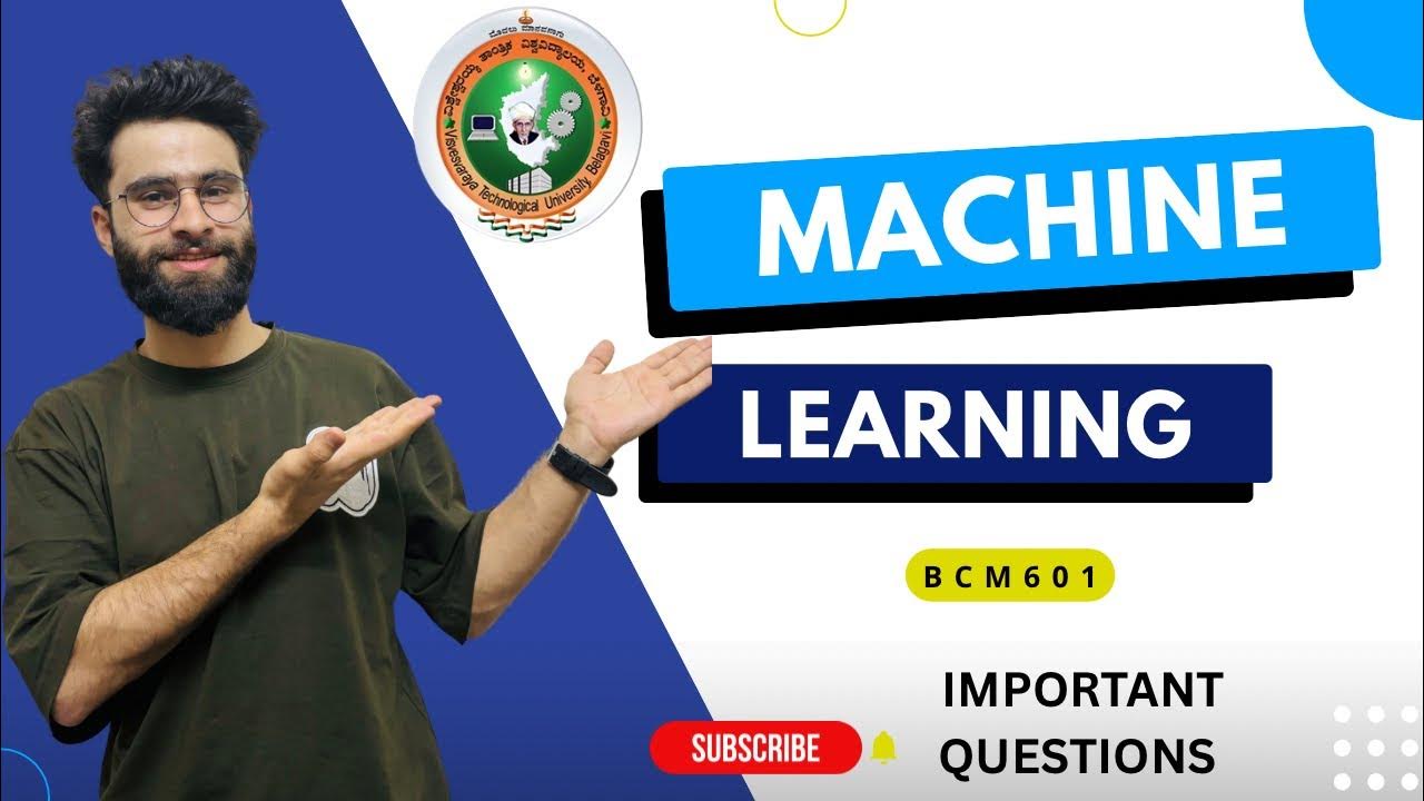 Machine Learning Vtu Important Questions| BCM601 - YouTube