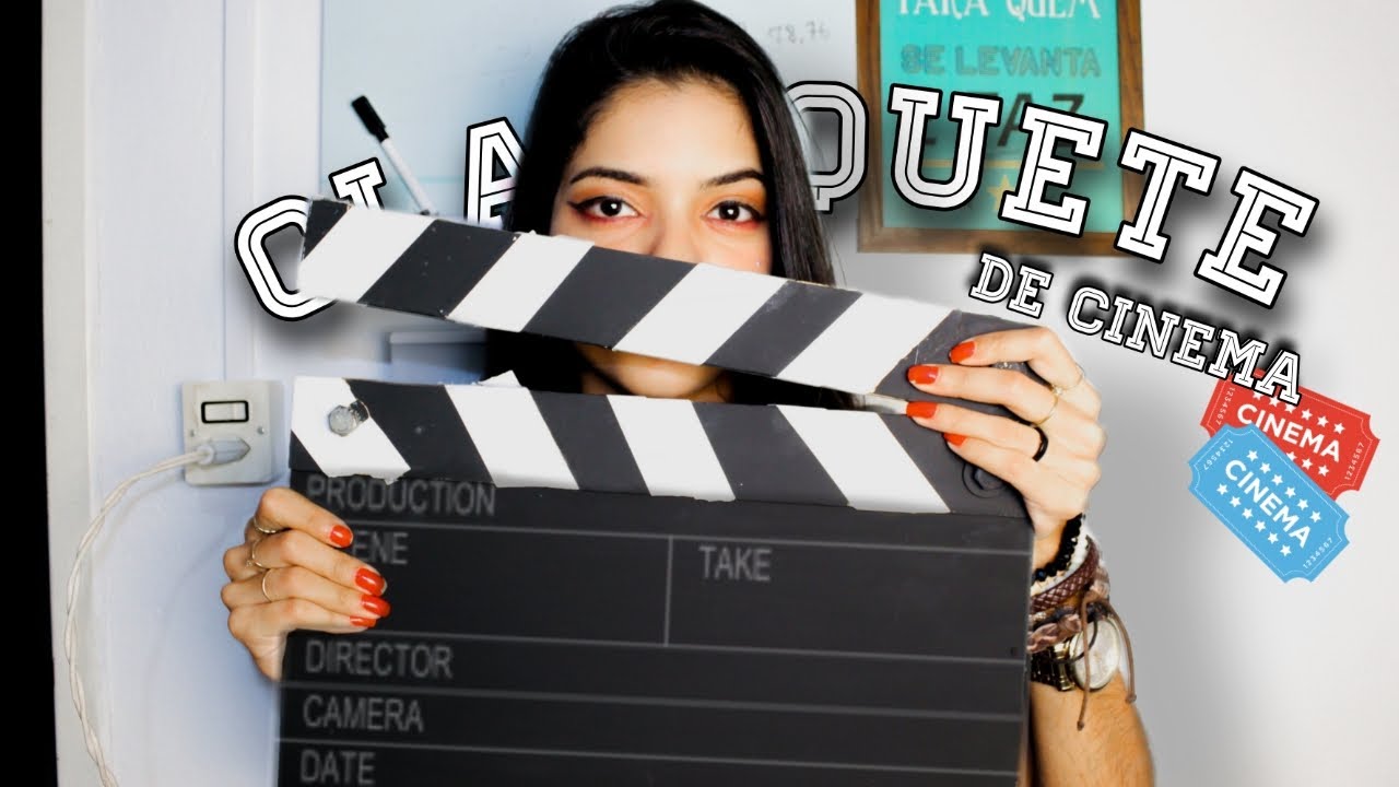 DIY: CLAQUETE DE CINEMA ( muito fácil ) - YouTube