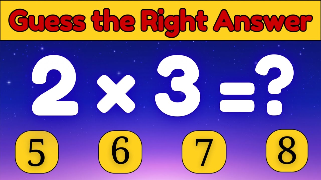 Multiplication Challenge 🔥 Guess the Right Answer | Smart Kids Math ...