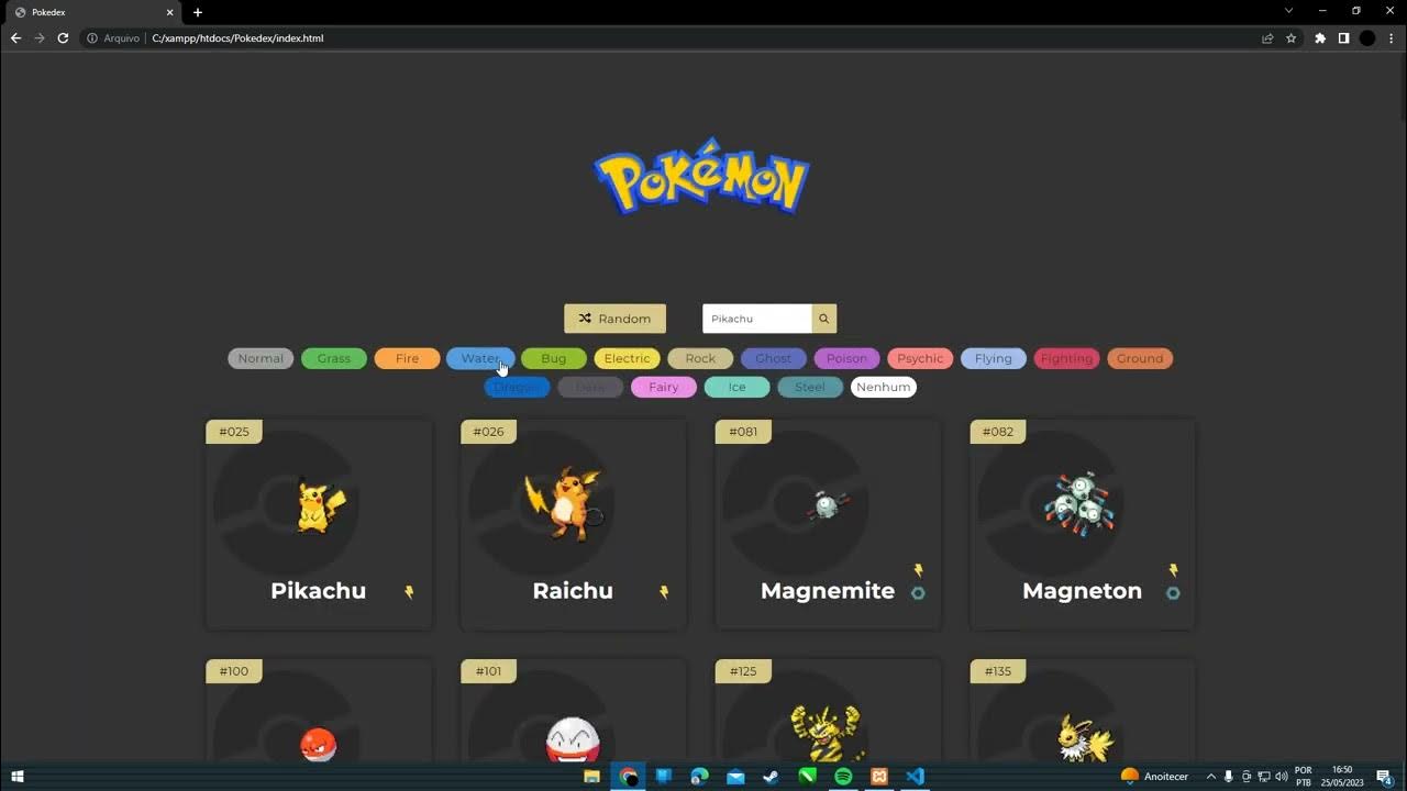 Pokédex Com Html Css E Js Youtube
