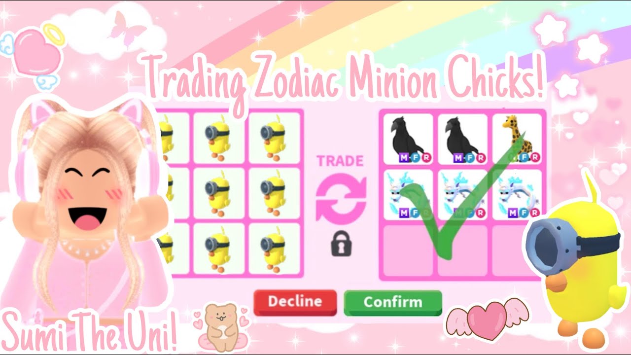 4 *MASSIVE WINS* For *ZODIAC MINION CHICKS* in Adopt Me! 🤩💖🎉🌈(Roblox ...