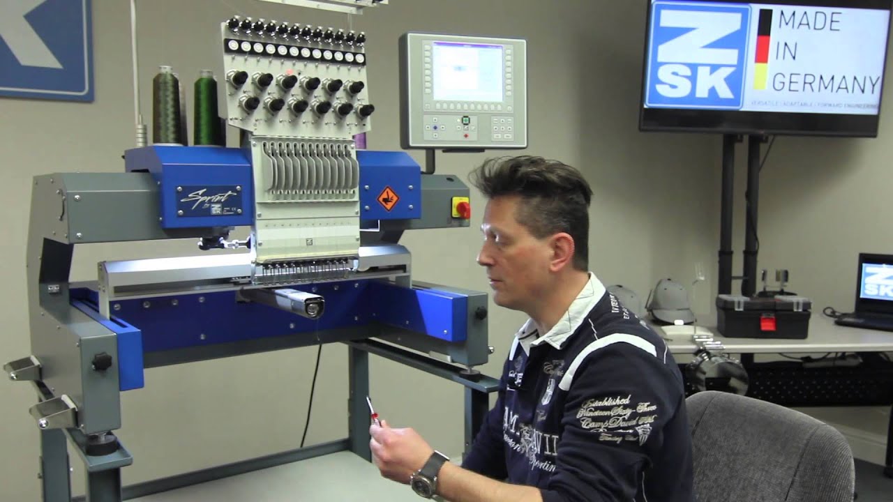 ZSK Maintenance - Changing the needle on the ZSK machine - YouTube