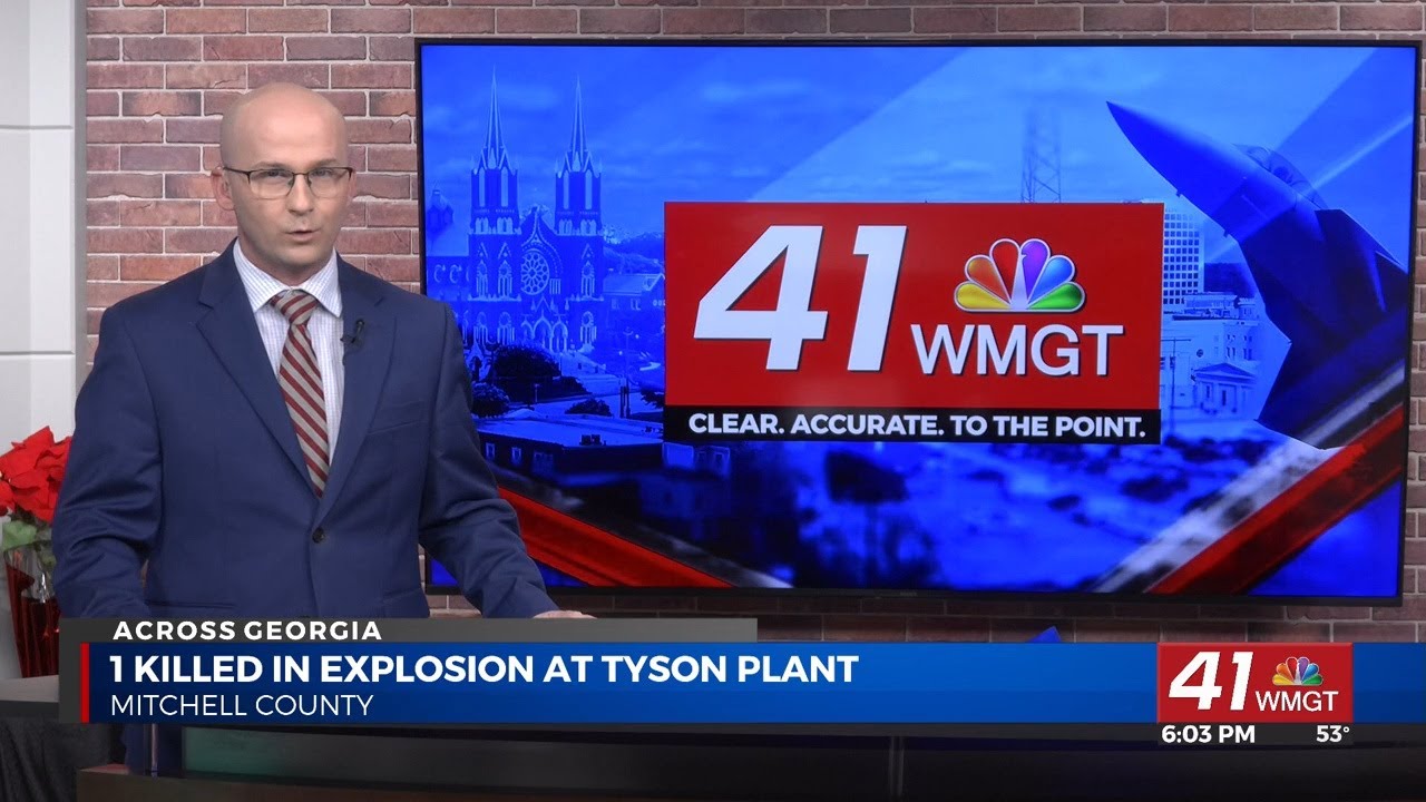 Woman dies in explosion at Tyson Foods poultry plant in Camilla - YouTube