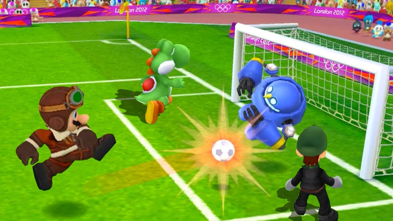 [ 2 Player ] Football P2 Silver , Yoshi , Knuckles , Amy vs P1 Mario ...