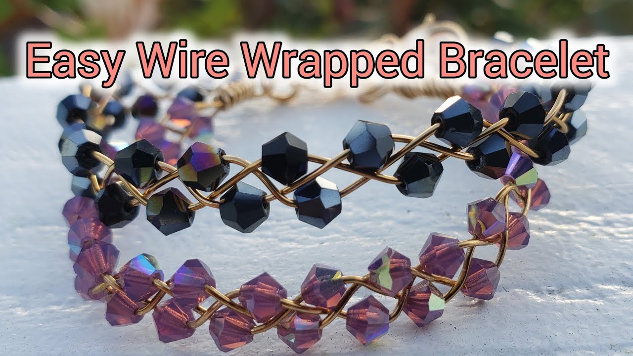 Wire wrapping jewelry tutorial | How to make jewelry for beginners ...