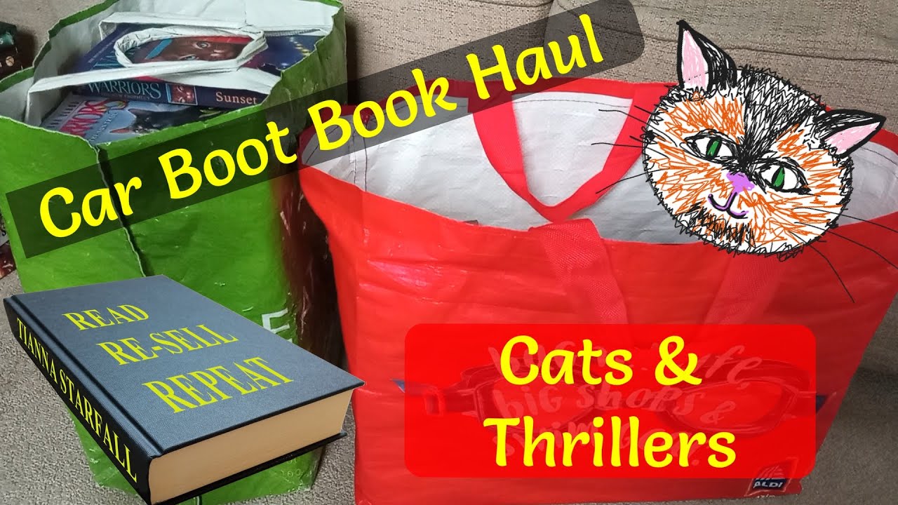 Car Boot Book Haul - I Love Cats and Thrillers - YouTube