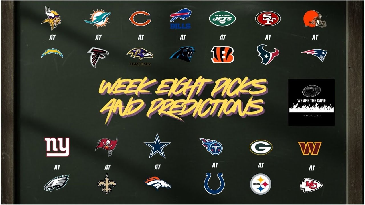 NFL Week 8 Is Here! Picks and Predictions for Every Game. - YouTube