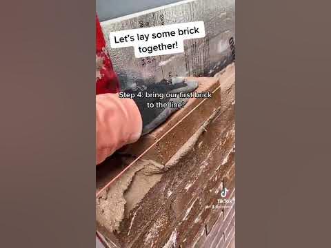 Satisfying bricklaying tips! (How to lay brick step by step) - YouTube