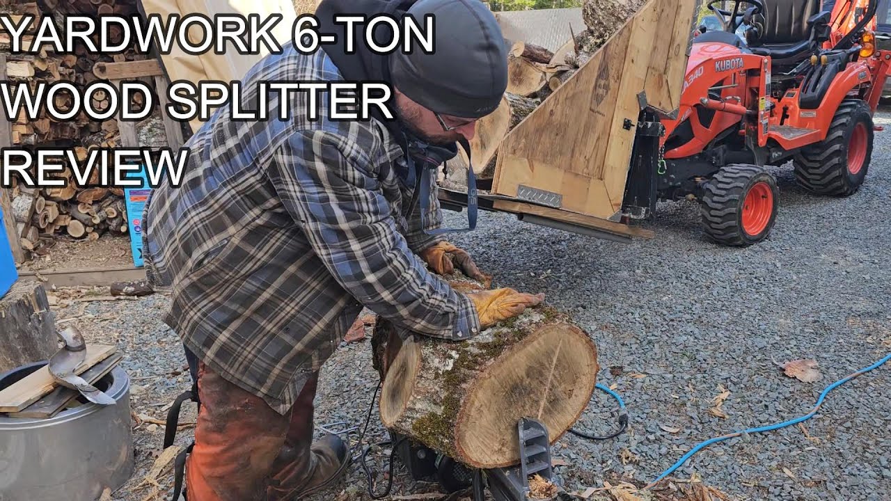 Yard Works 6 ton Wood Splitter Test - YouTube