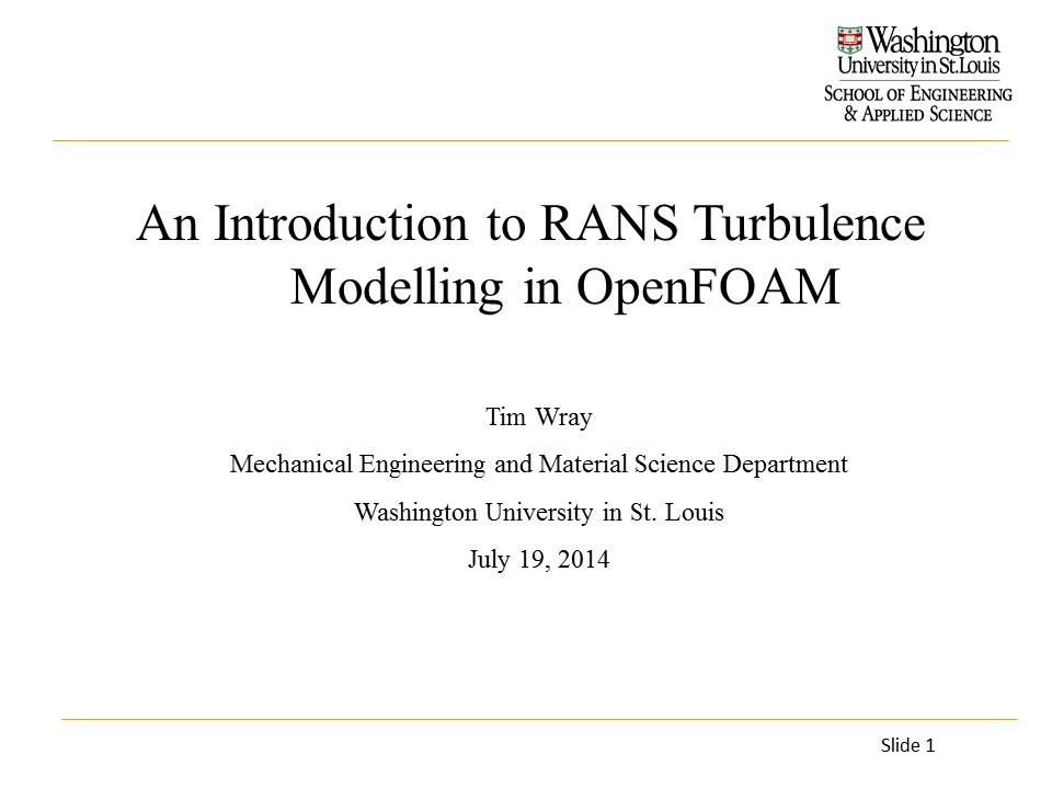 An Introduction to RANS Turbulence Modelling in OpenFOAM - YouTube