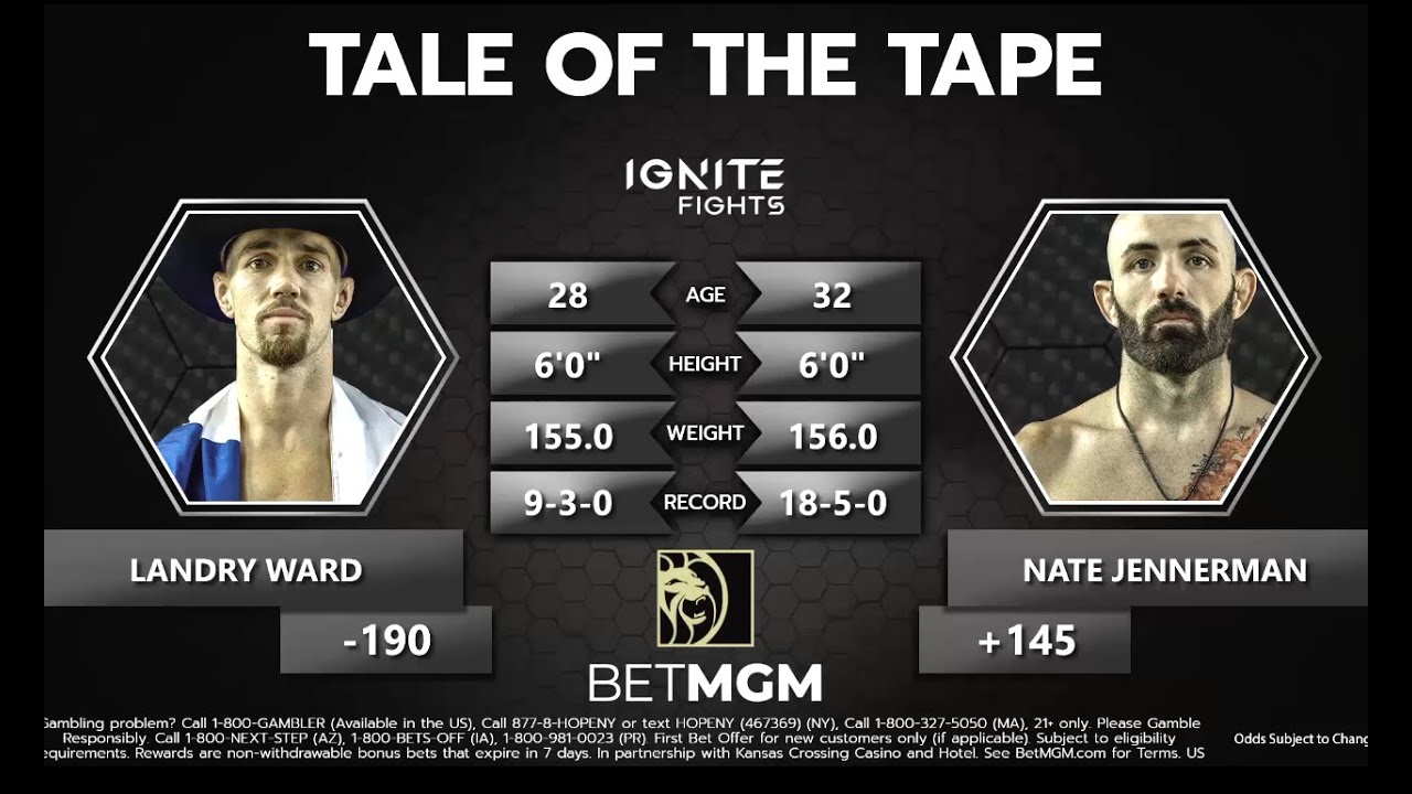 Landry Ward vs Nate Jennerman - IGNITE Fights 109 - YouTube