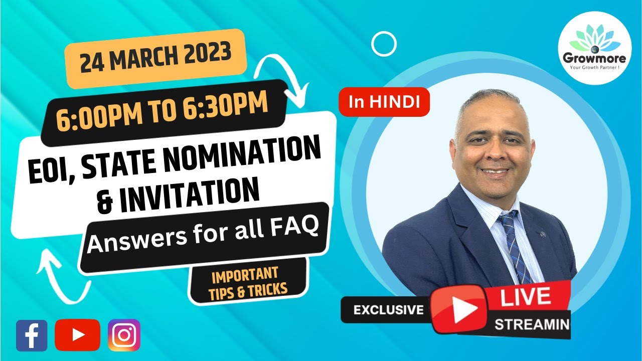 EOI, State Nomination & Invitation information #189 #190 #491 # ...